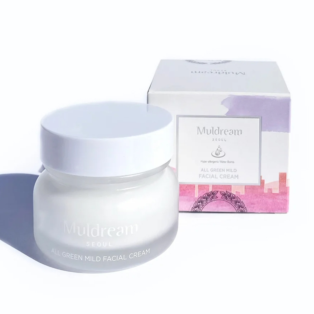 Crema Hidratanta cu Acid Hialuronic & Ceramide Muldream All Green Mild ...