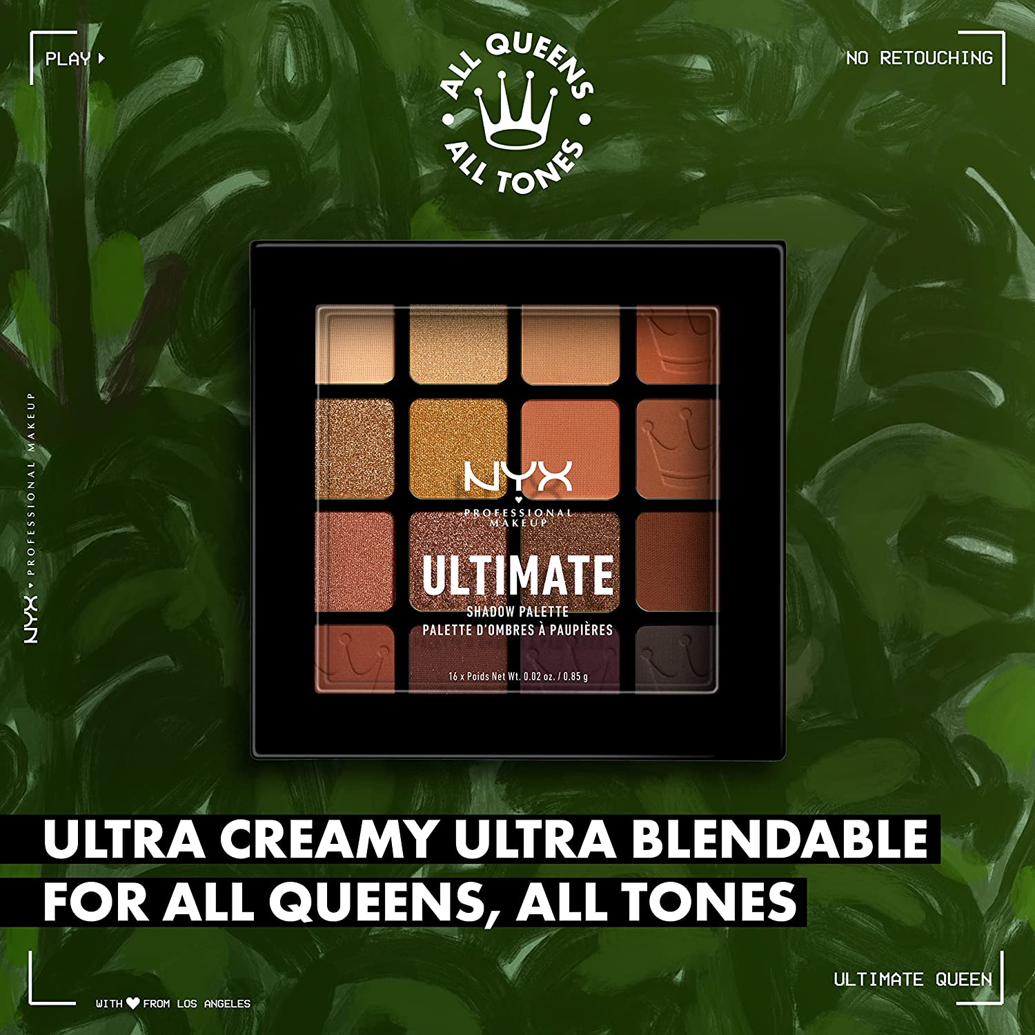 Paleta farduri NYX Professional Makeup Shadow Palette 16 Pan Ultimate ...